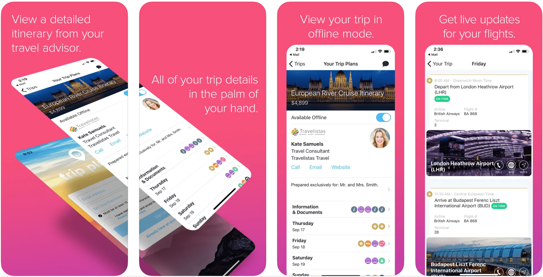 Employee Vacations Program - Mobile Itinerary App